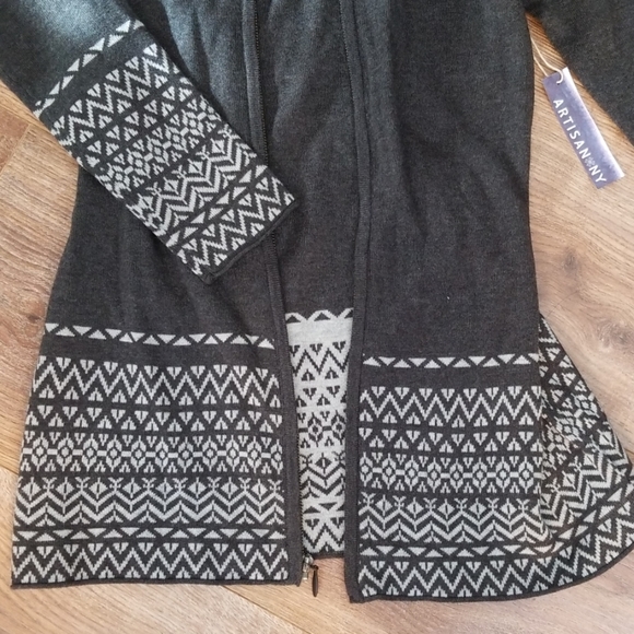Artisan Ny | Sweaters | Nwt Long Zip Sweater | Poshmark